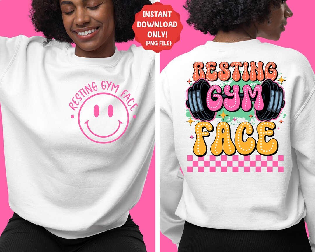 Resting Gym Face Png Sublimation Design Download, Fitness Png, Gym Love ...