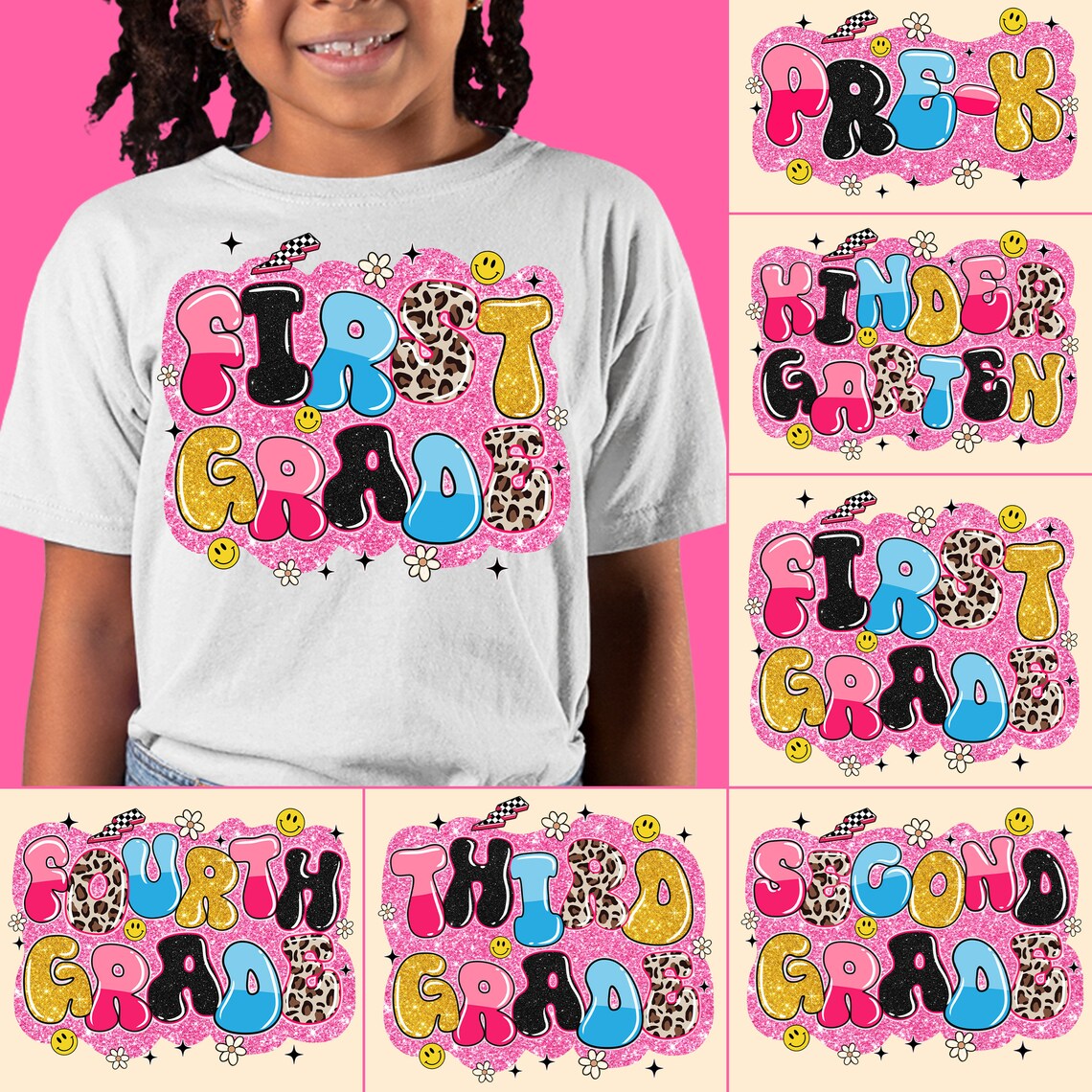 Pink Back to School Bundle Png, Back to School Png, School Png, School ...