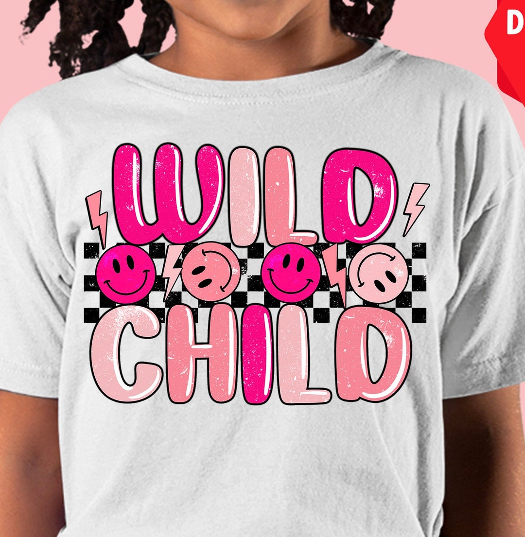 Wild Child Checkered Png Sublimation Design Download,mother's Day Png ...