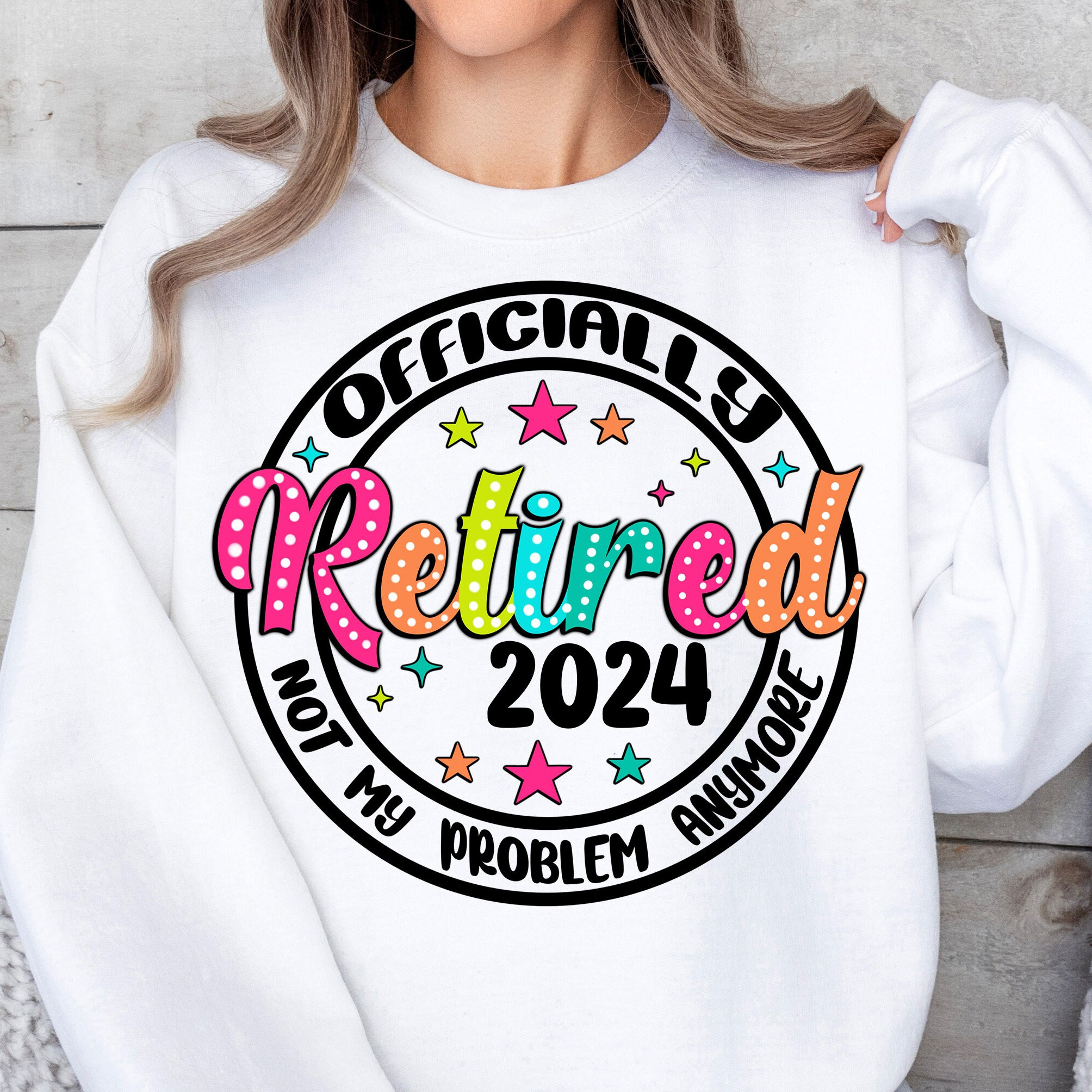 Officially Retired 2024 Png Sublimation Design Download, Retirement Png ...