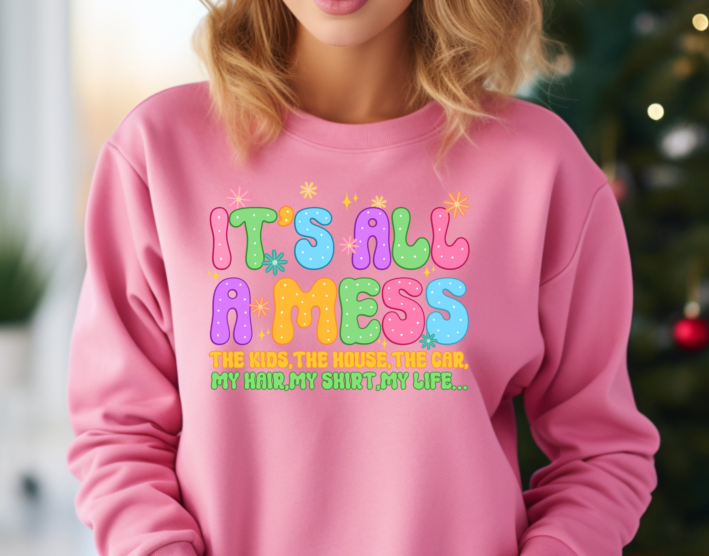 It's All a Mess Png Sublimation Design Download, Funny Anxiety Png ...
