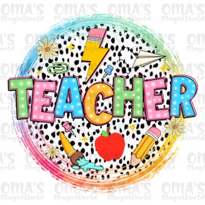 Teacher Dalmatian Png Sublimation Design Download, Back to School Png ...