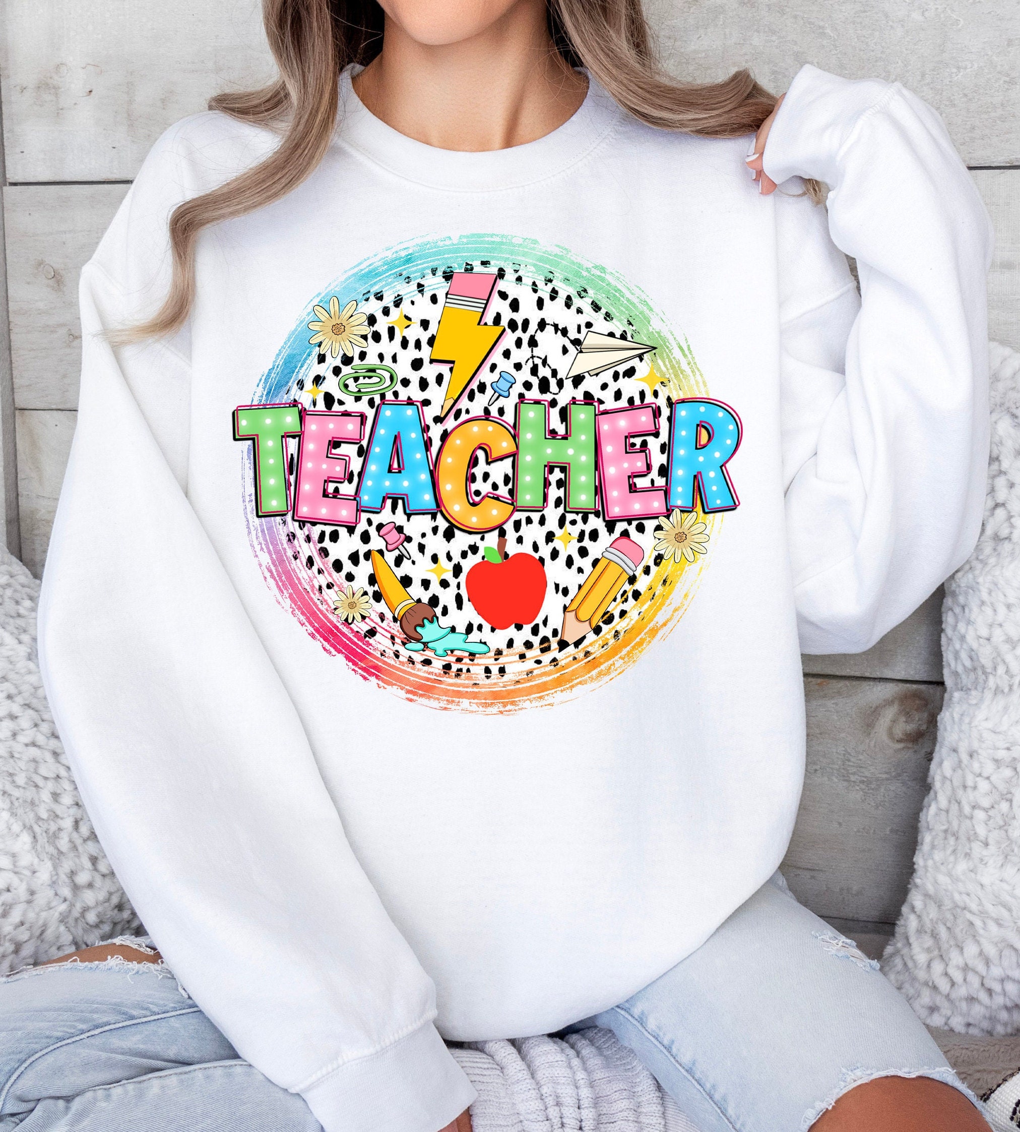 Teacher Dalmatian Png Sublimation Design Download, Back to School Png ...