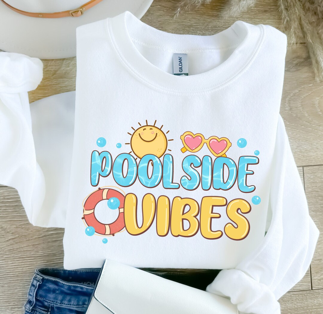Poolside Vibes Png Sublimation Design Download, Hello Summer Png ...