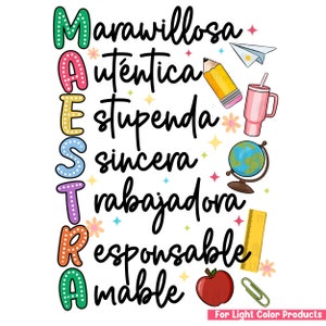 Retro Maestra Png Sublimation Design Download, Teacher's Day Png ...