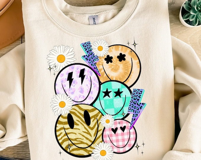 Smiley Face PNG, Smiley Sublimation, Happy Face Png, Smiley Png, Shirt ...