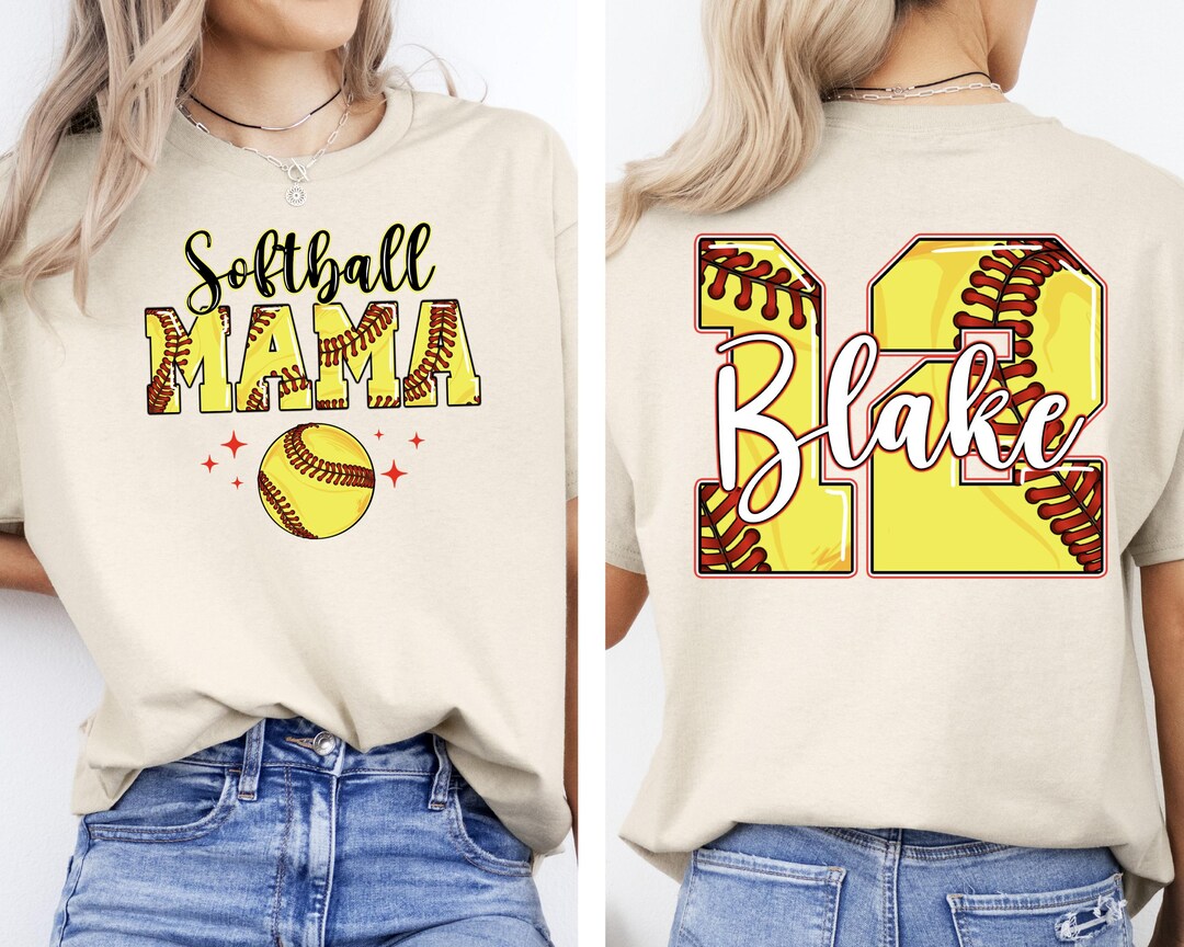 Personalized Softball Mama Png Sublimation Design Download, Softball ...