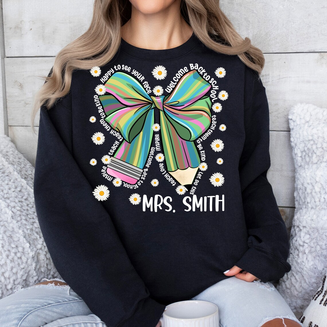 Personalized Teacher Coquette First Day of School Png Sublimation ...