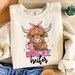 Cow Boujee Heifer Png Sublimation Design Download, Hand Drawn Cow Png ...