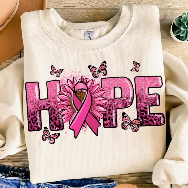 Hope Png Sublimation Design Download, Breast Cancer Awareness Png ...