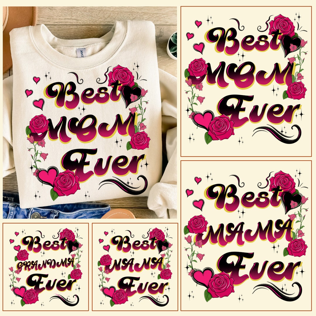Best Mom Ever Bundle Png Sublimation Design Download, Mother's Day Png, Mom Png, Grandma Png ...