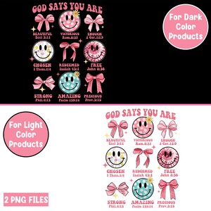 God Says You Are Png Sublimation Design Download, Christian Png ...
