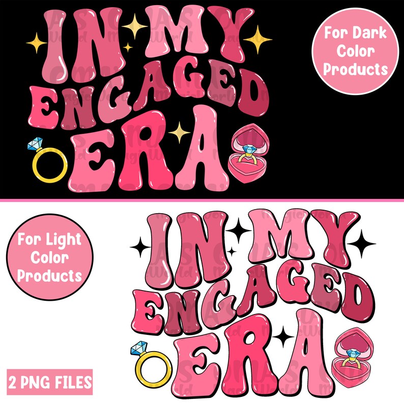 In My Engaged Era Png Sublimation Design Download, Engaged Png, Married ...