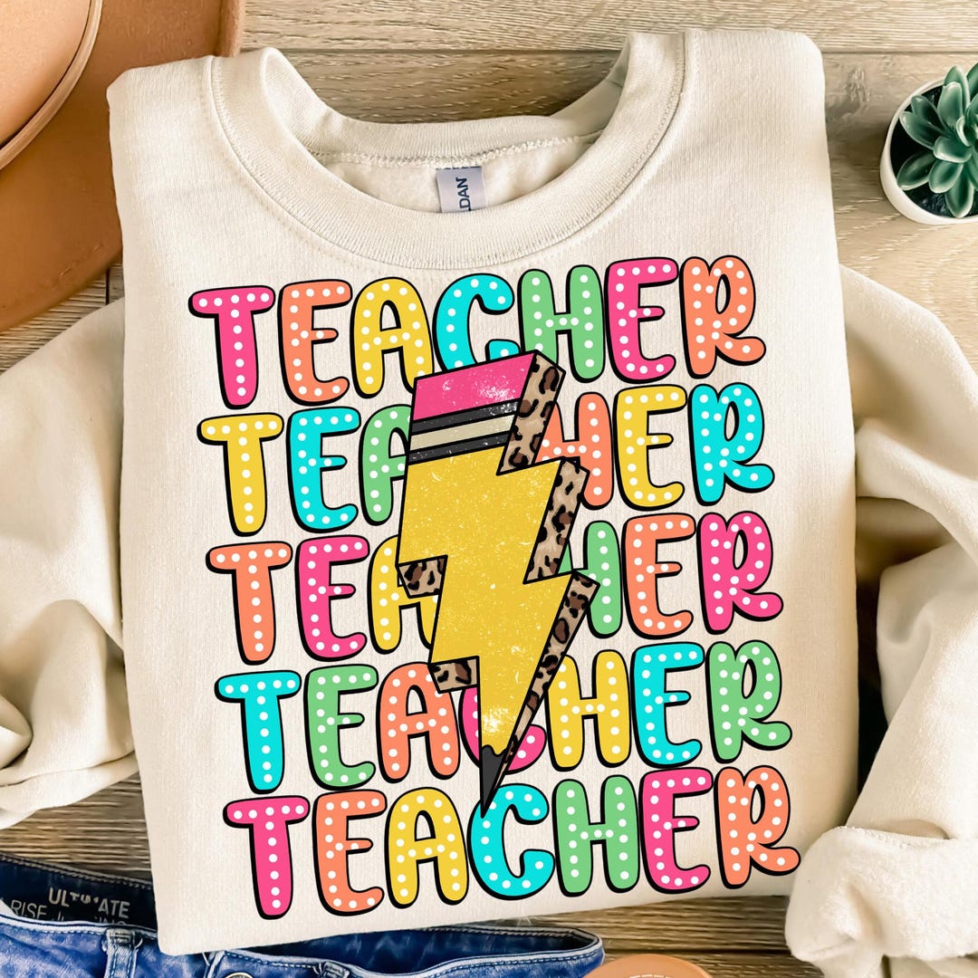 Teacher Png Sublimation Design Download, Back to School Png, Teacher's ...