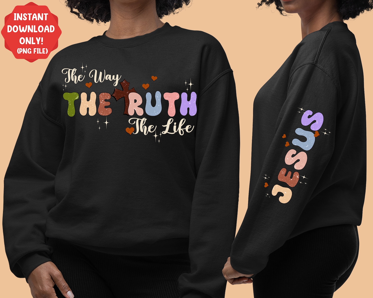 The Way the Truth the Life Png Sublimation Design Download, Christian ...