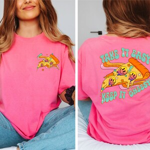 Take It Easy Keep It Cheesy Png Sublimation Design Download, Groovy Png ...