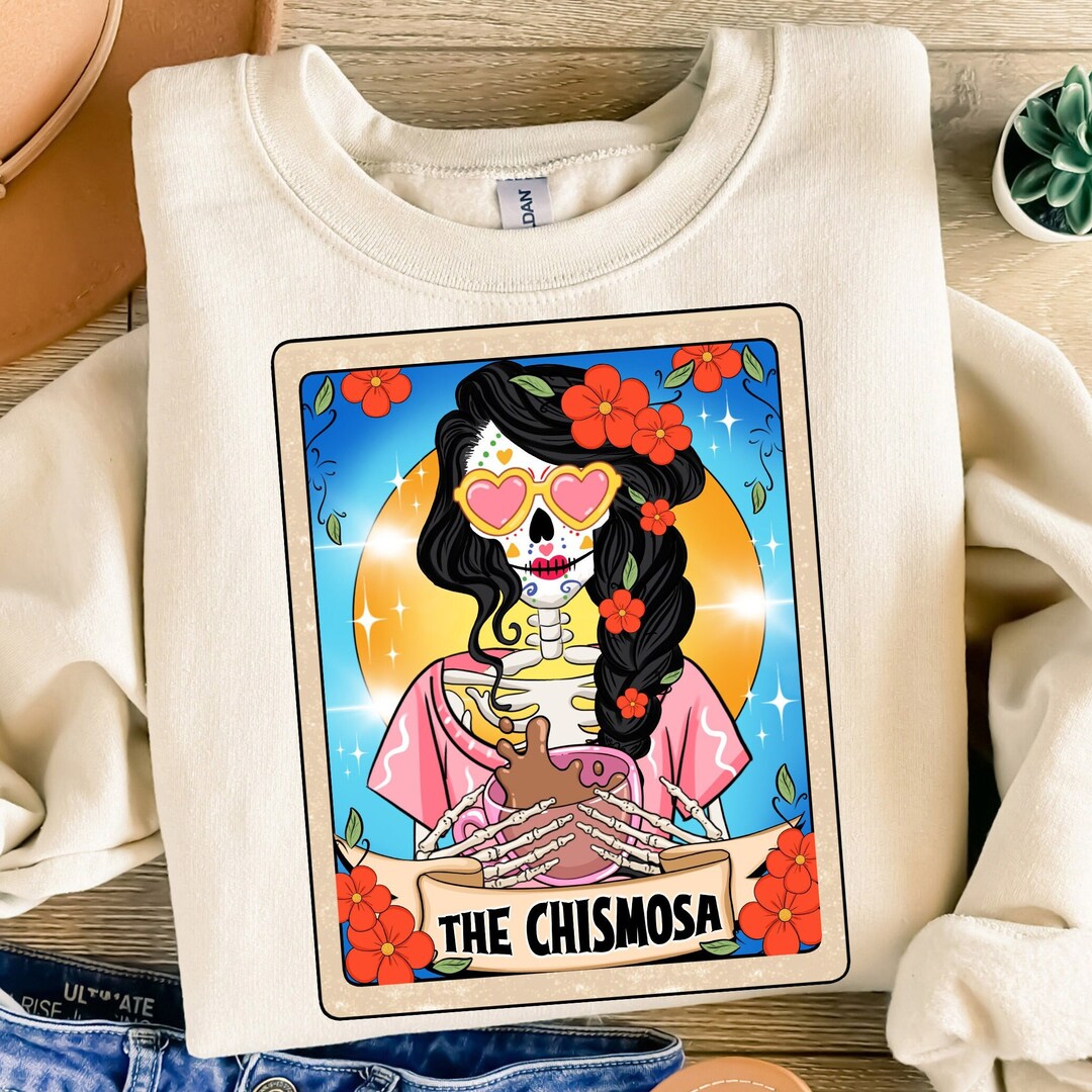 The Chismosa Tarot Card Png Sublimation Design Download, Funny Mexican ...