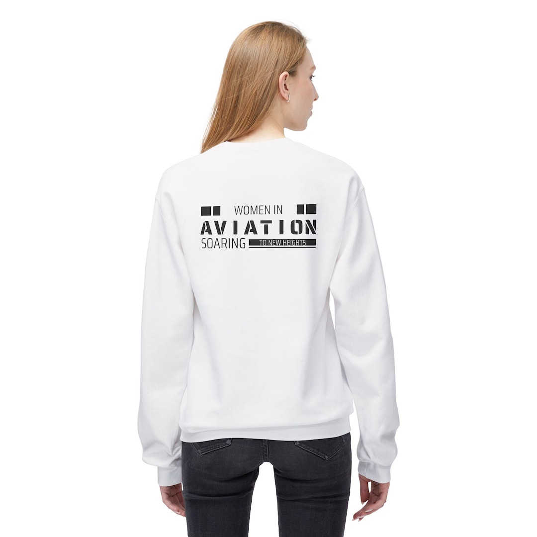 Women in Aviation Sweatshirt, Cozy Long Sweater , Aviation Enthusiast ...