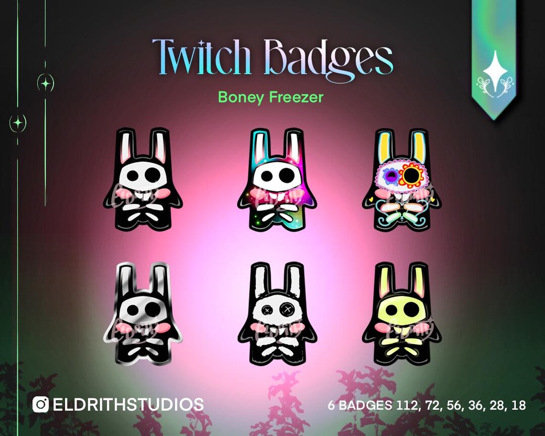 Freezer Boney Sub Badges | Twitch, Youtube, Discord (digital Download ...