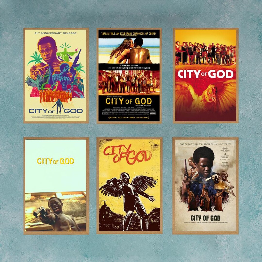 City of God Movie Poster Cidade De Deus Wall Art Decor Room Decor Film ...