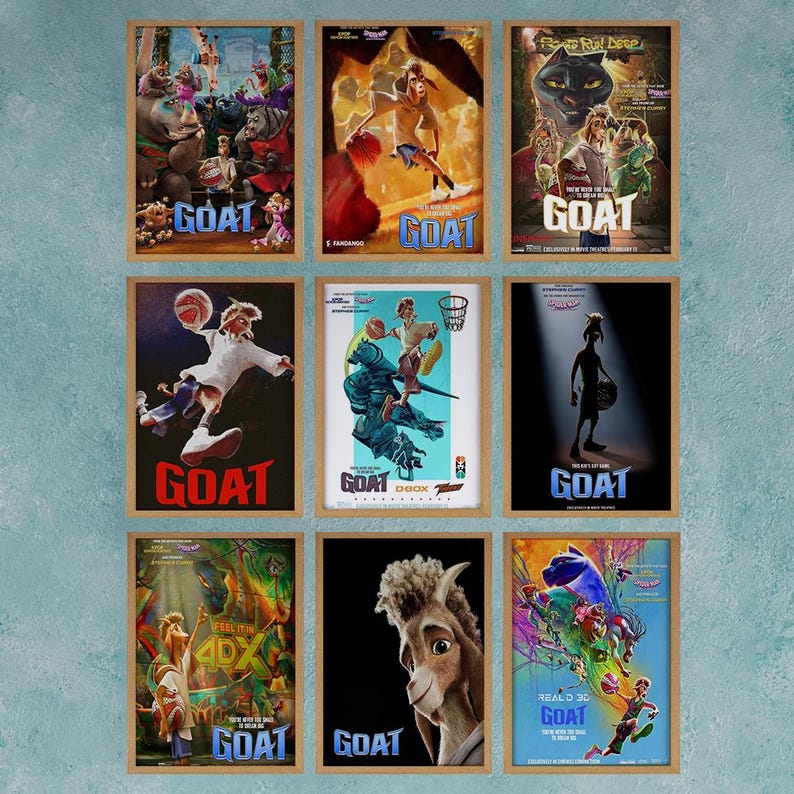 GOAT (2026) Movie Poster Wall Art Decor Rome Decor Film Poster ...