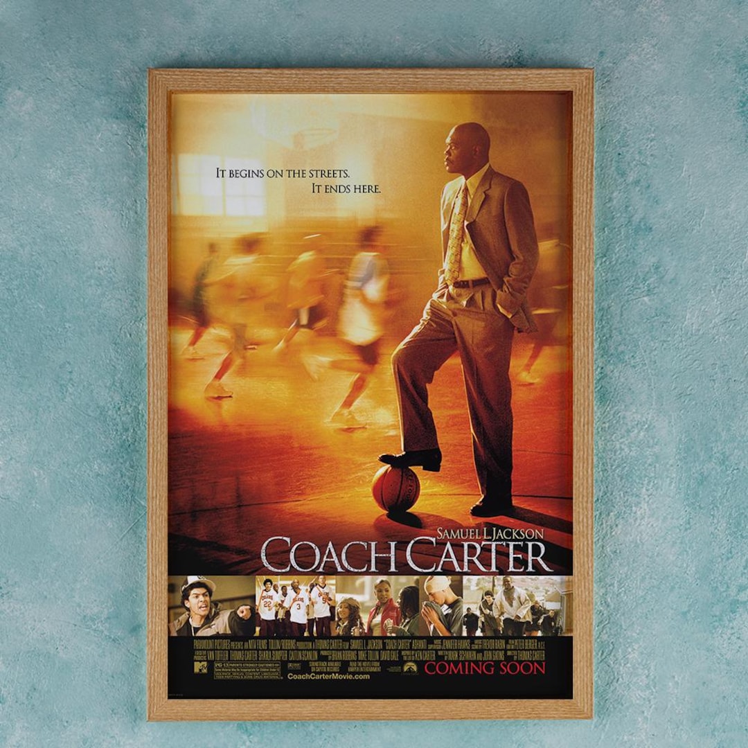 Coach Carter Movie Poster Wall Art Decor Rome Decor Film Poster ...