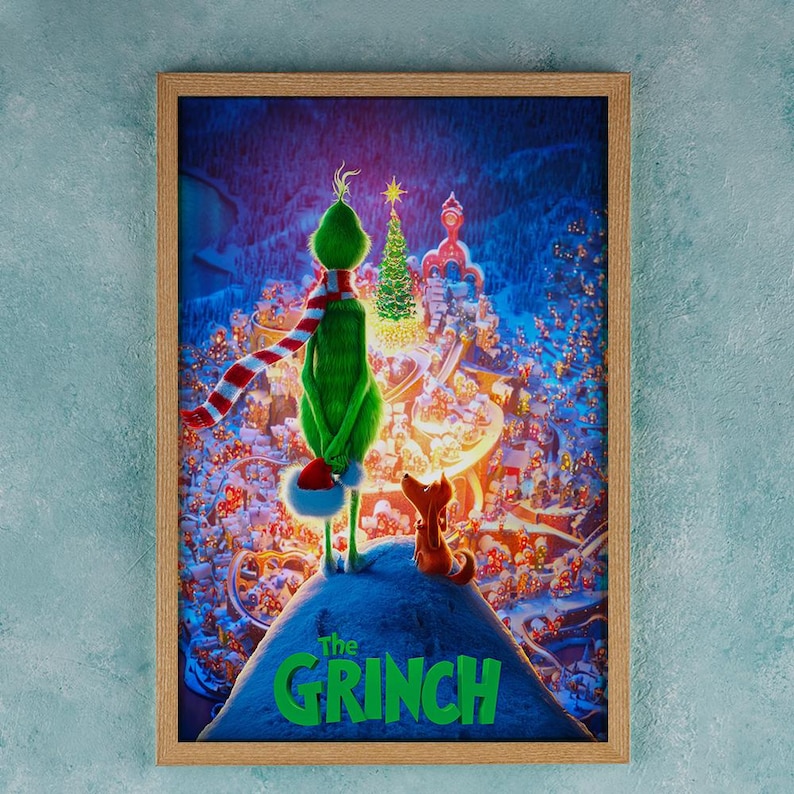 The Grinch 2018 Movie Poster Wall Art Decor Room Decor Film Poster ...