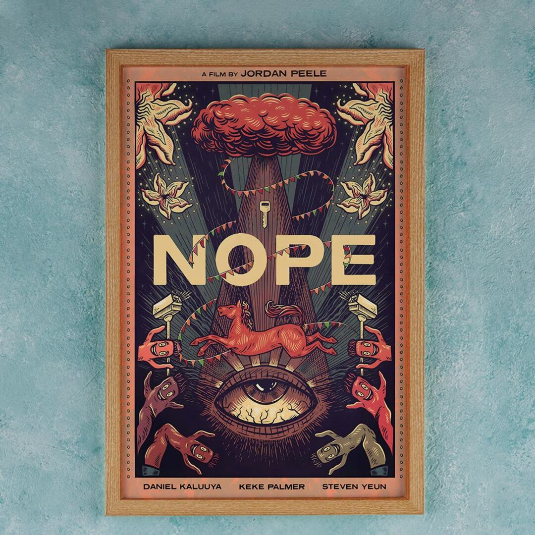 NOPE Movie Poster Wall Art Decor Rome Decor Film Poster Collectibles ...