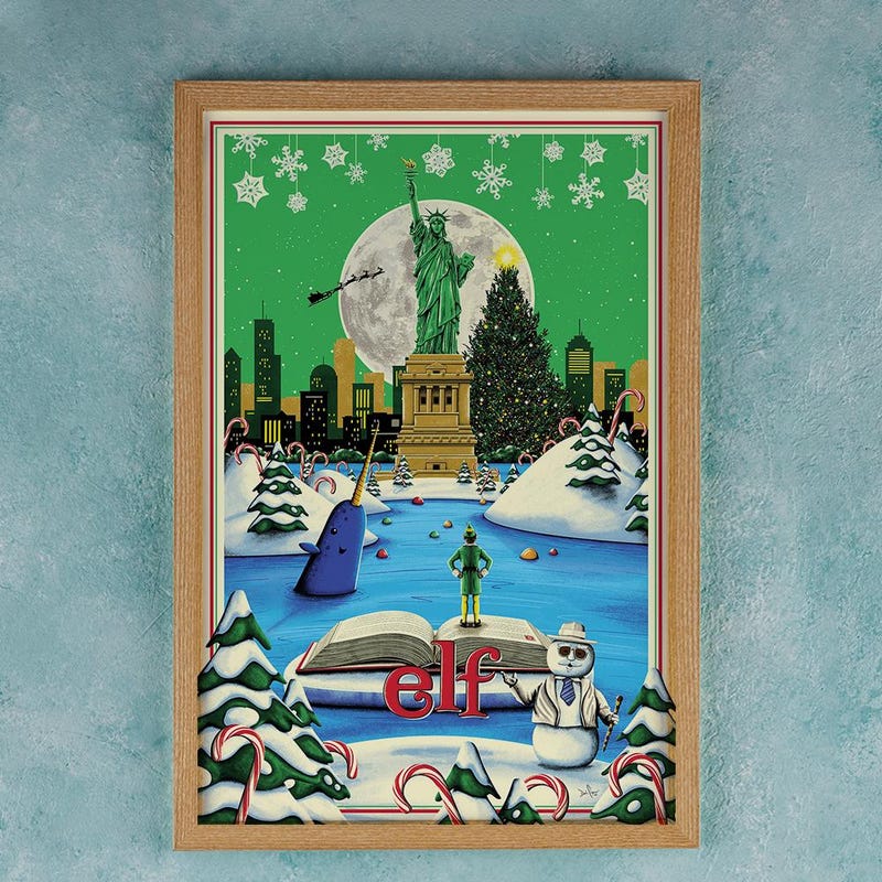 Elf on the Shelf Poster - Etsy