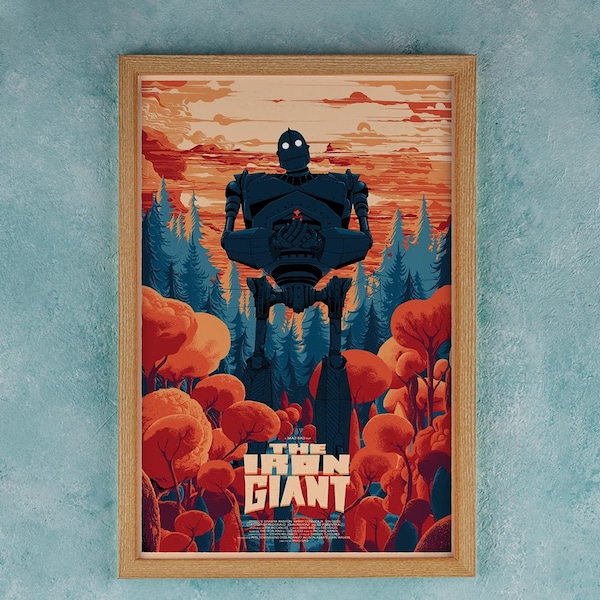 Iron Giant Wall - Etsy UK