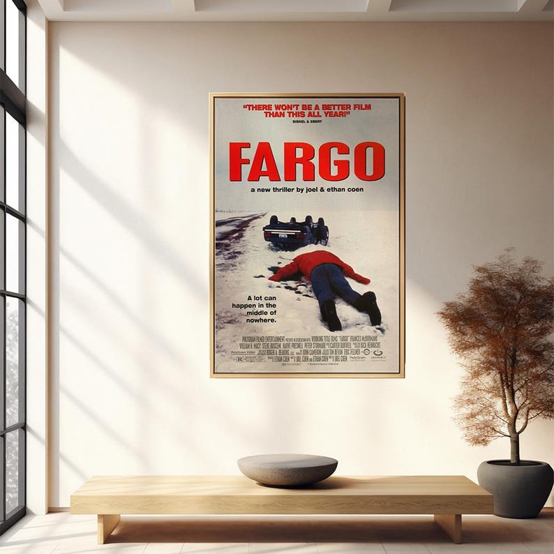 FARGO 1996 Movie Poster Wall Art Decor Room Decor Film Poster ...
