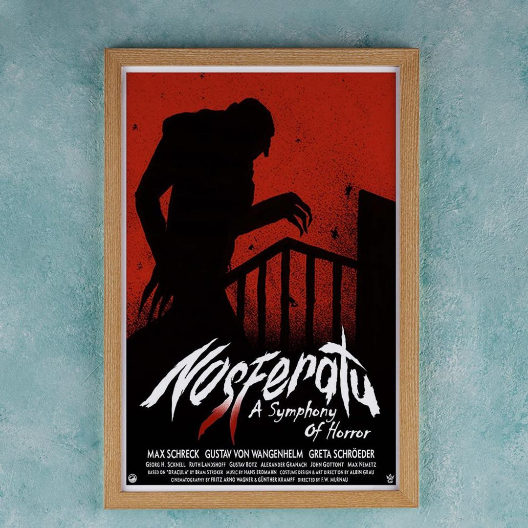 Nosferatu 1922 Movie Poster Wall Art Decor Rome Decor Film Poster ...