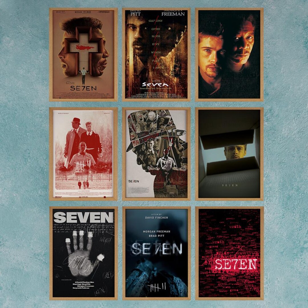 Se7en Movie Poster Wall Art Decor Room Decor Film Poster Collectibles ...