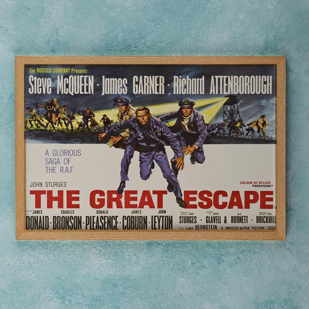 The Great Escape 1963 Movie Poster Wall Art Decor Room Decor Film ...