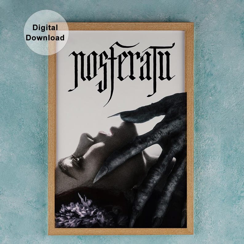 NOSFERATU 2024 Movie Poster Digital Download Horror Film Poster Movie ...