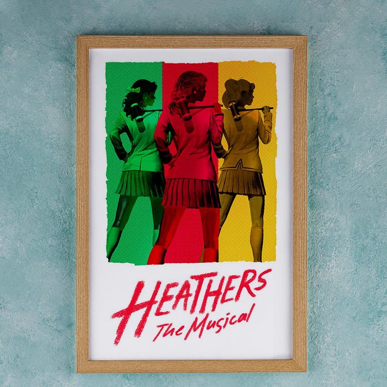 Heathers the Musical 2022 Movie Poster Wall Art Decor Rome Decor Film ...
