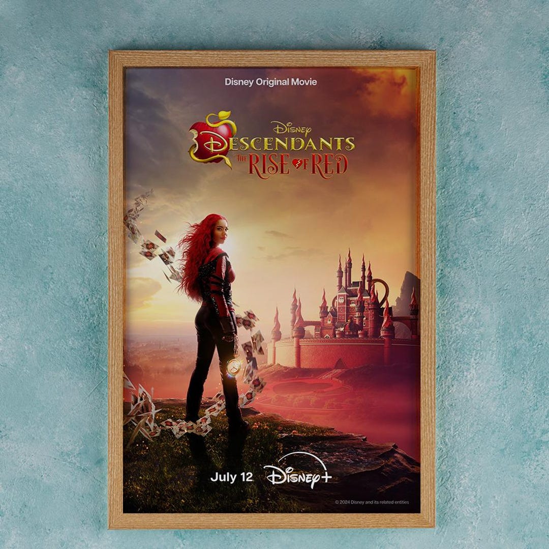 Descendants the Rise of Red Movie Poster Wall Art Decor Room Decor Film ...