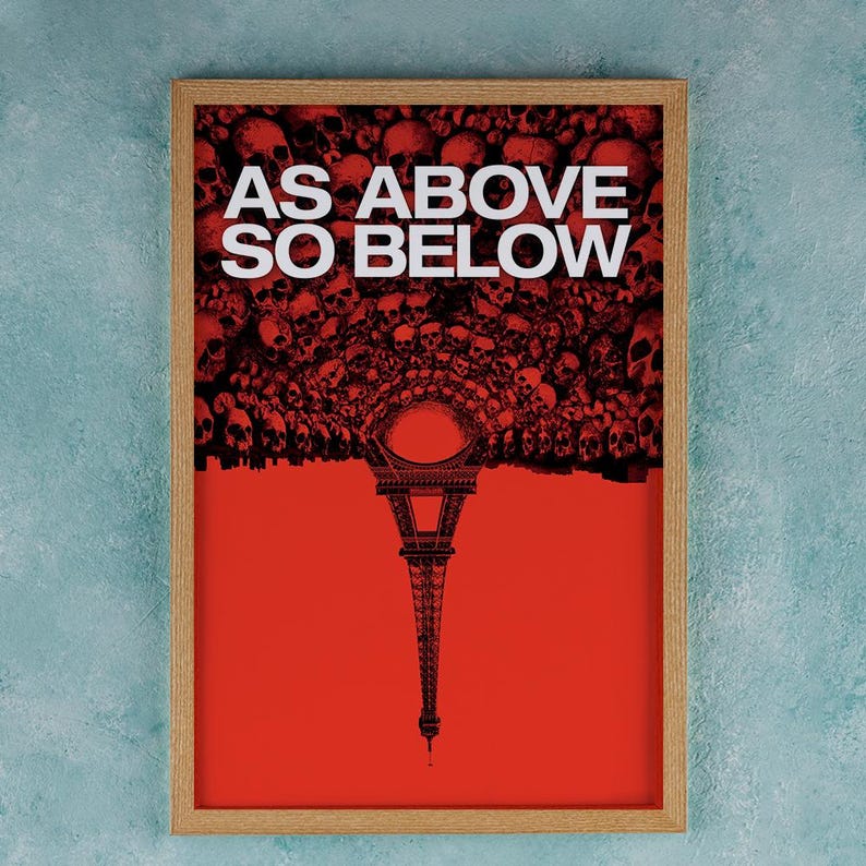 As Above, so Below Movie Poster Wall Art Decor Room Decor Film Poster ...