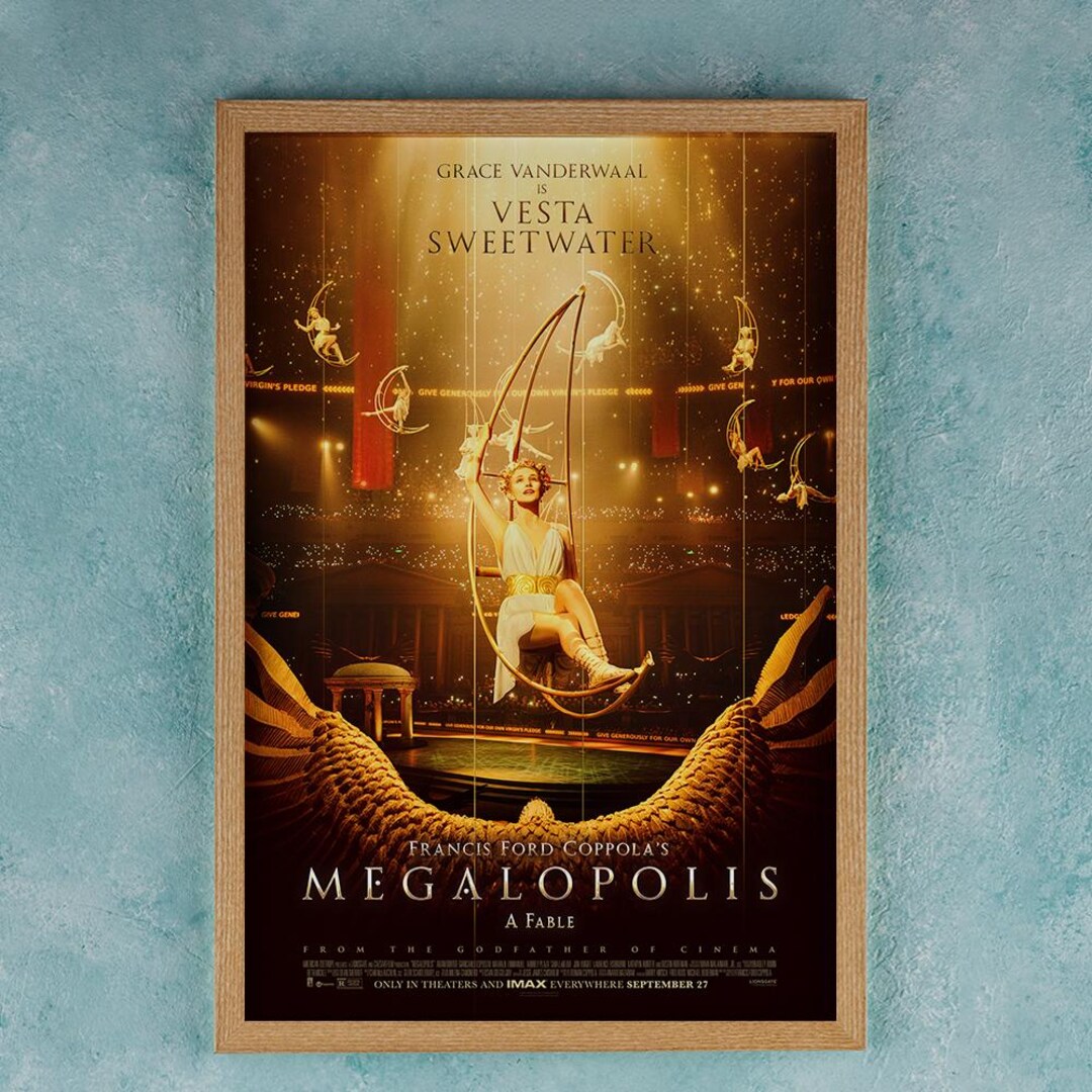Megalopolis 2024 Movie Poster Wall Art Decor Rome Decor Film Poster ...
