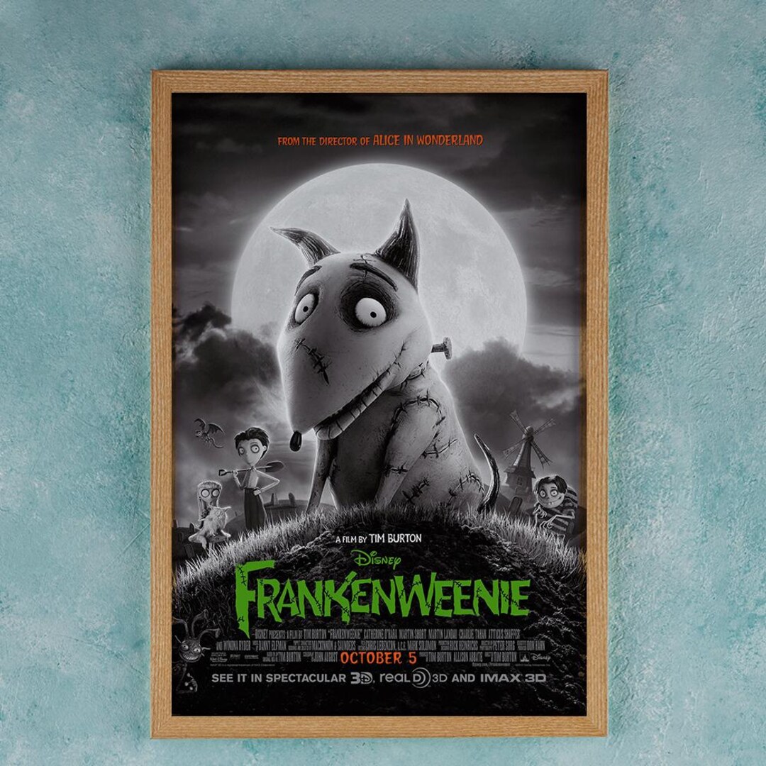 Frankenweenie Halloween Movie Poster Wall Art Decor Rome Decor Film ...