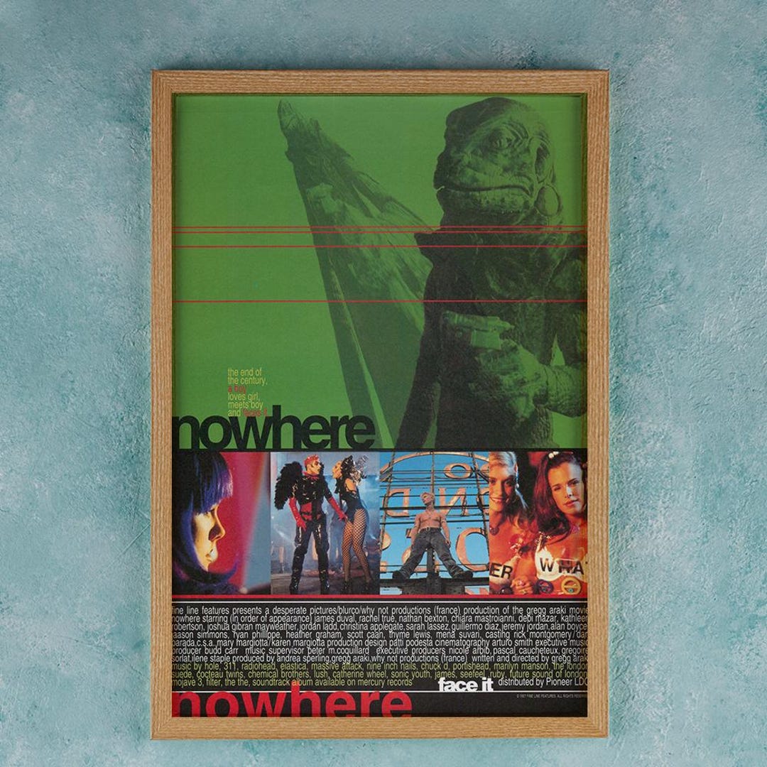 Nowhere 1997 Movie Poster Wall Art Decor Rome Decor Film Poster ...