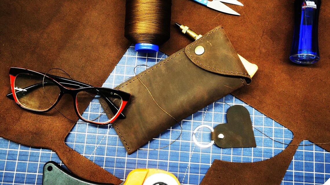 PDF Pattern Glasses Case - Easy DIY Leather Glasses Sunglasses Case ...