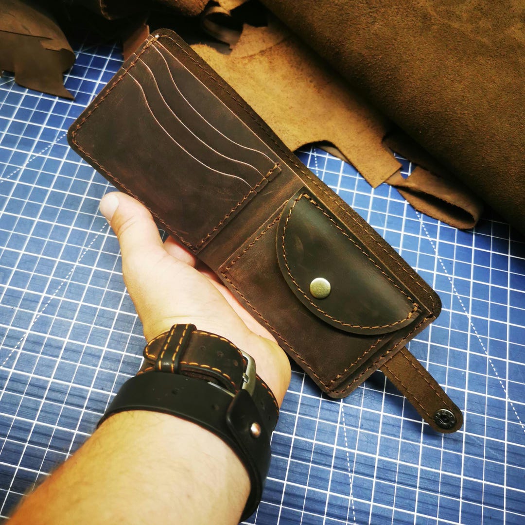 PDF Pattern 6 Variations - Best Men Bifold Wallet With Coin Pouch - How ...