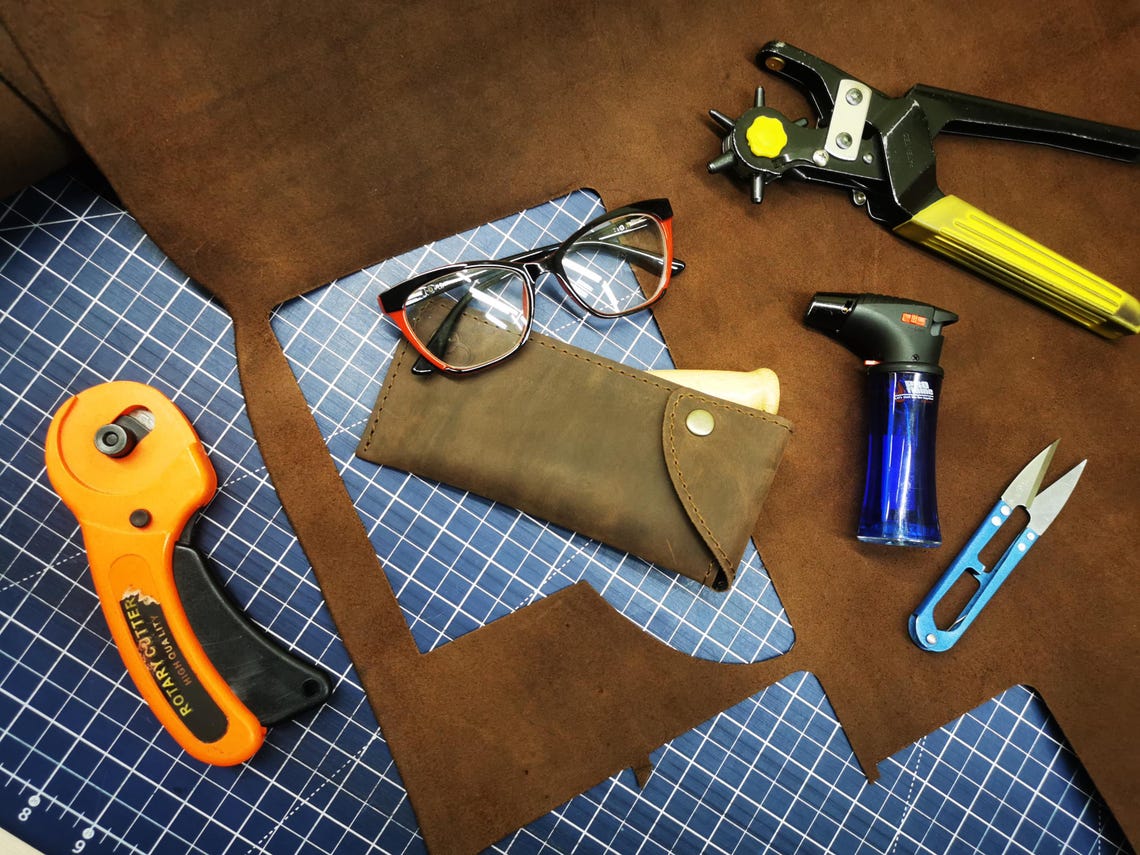 PDF Pattern Glasses Case - Easy DIY Leather Glasses Sunglasses Case ...