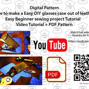 PDF Pattern Glasses Case - Easy DIY Leather Glasses Sunglasses Case ...