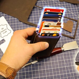 PDF Pattern for Minimalist Card Holder Wallet With Money Clip Cash ...