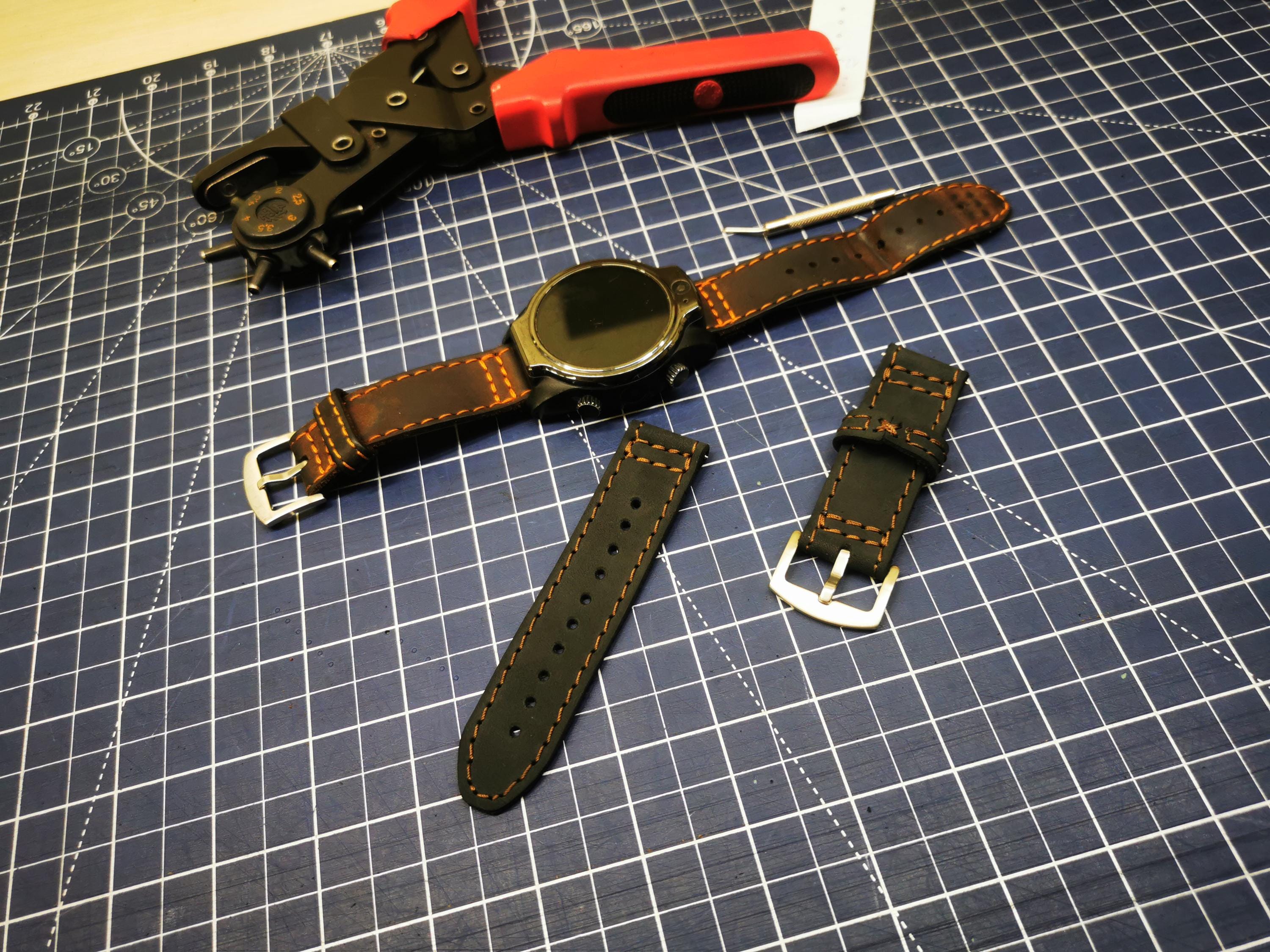 5 in 1 Bundle Leather PDF SVG Watch Strap Patterns Templates Download ...