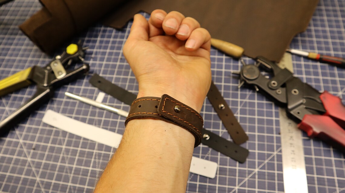 Leather Bracelet PDF Pattern Template for Beginners Make Easy Download ...