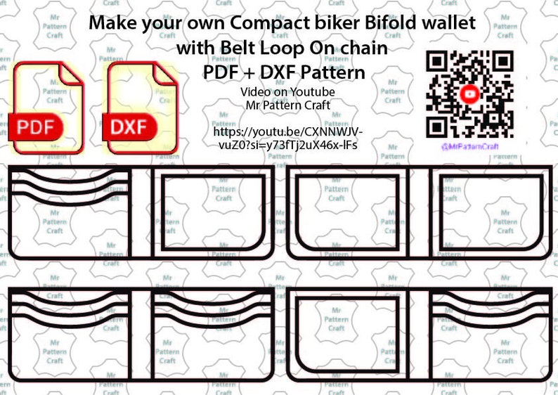 PDF Pattern 6 Variations - Best Men Bifold Wallet With Coin Pouch - How ...
