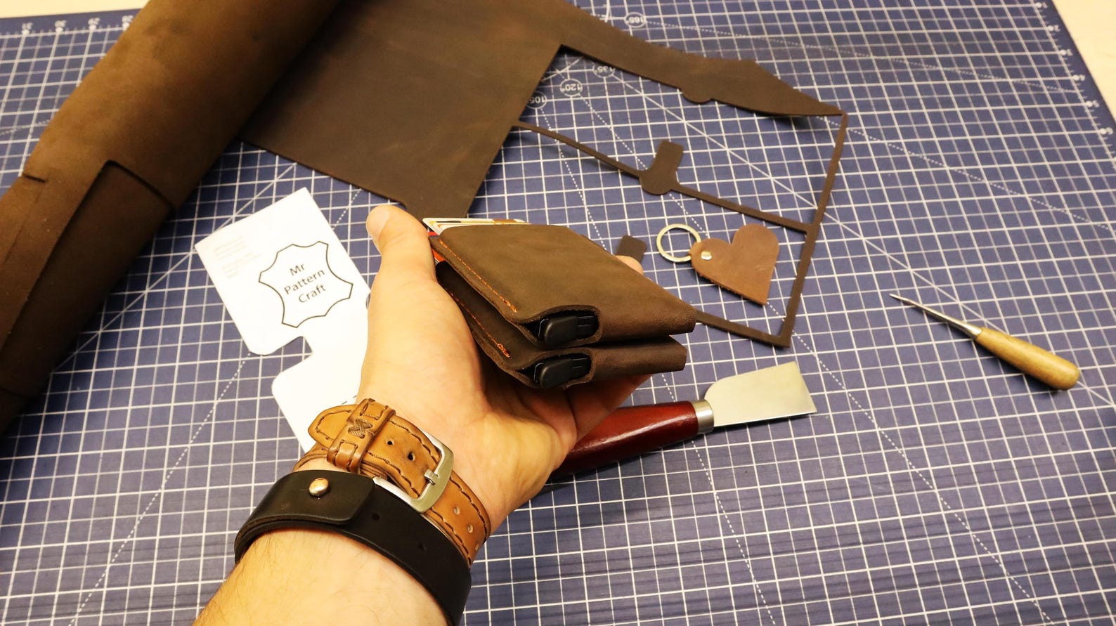 PDF Pattern for Minimalist Card Holder Wallet With Money Clip Cash ...
